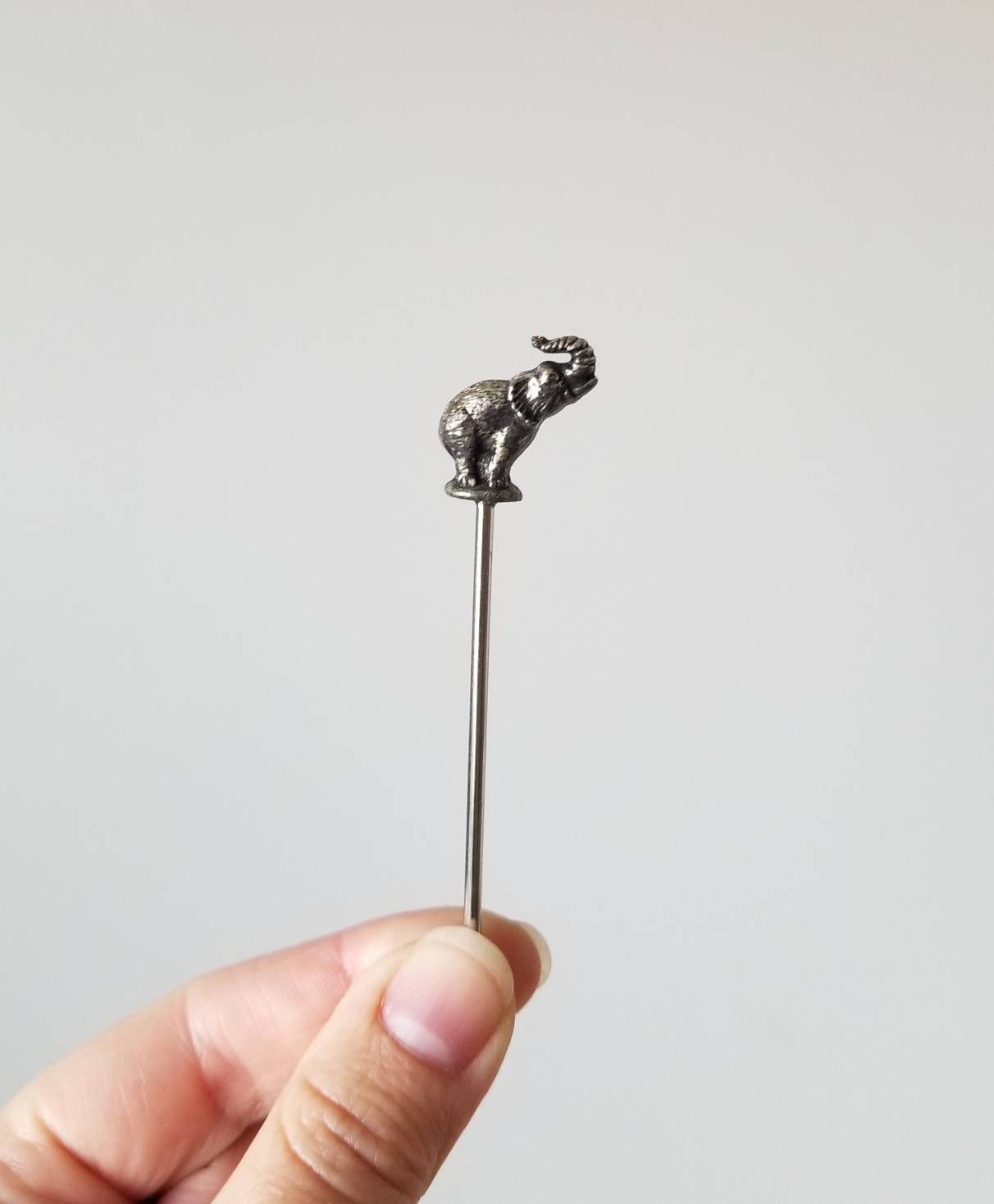 Vintage cocktail forks in a pewter elephant holder | kitchen cocktail ...