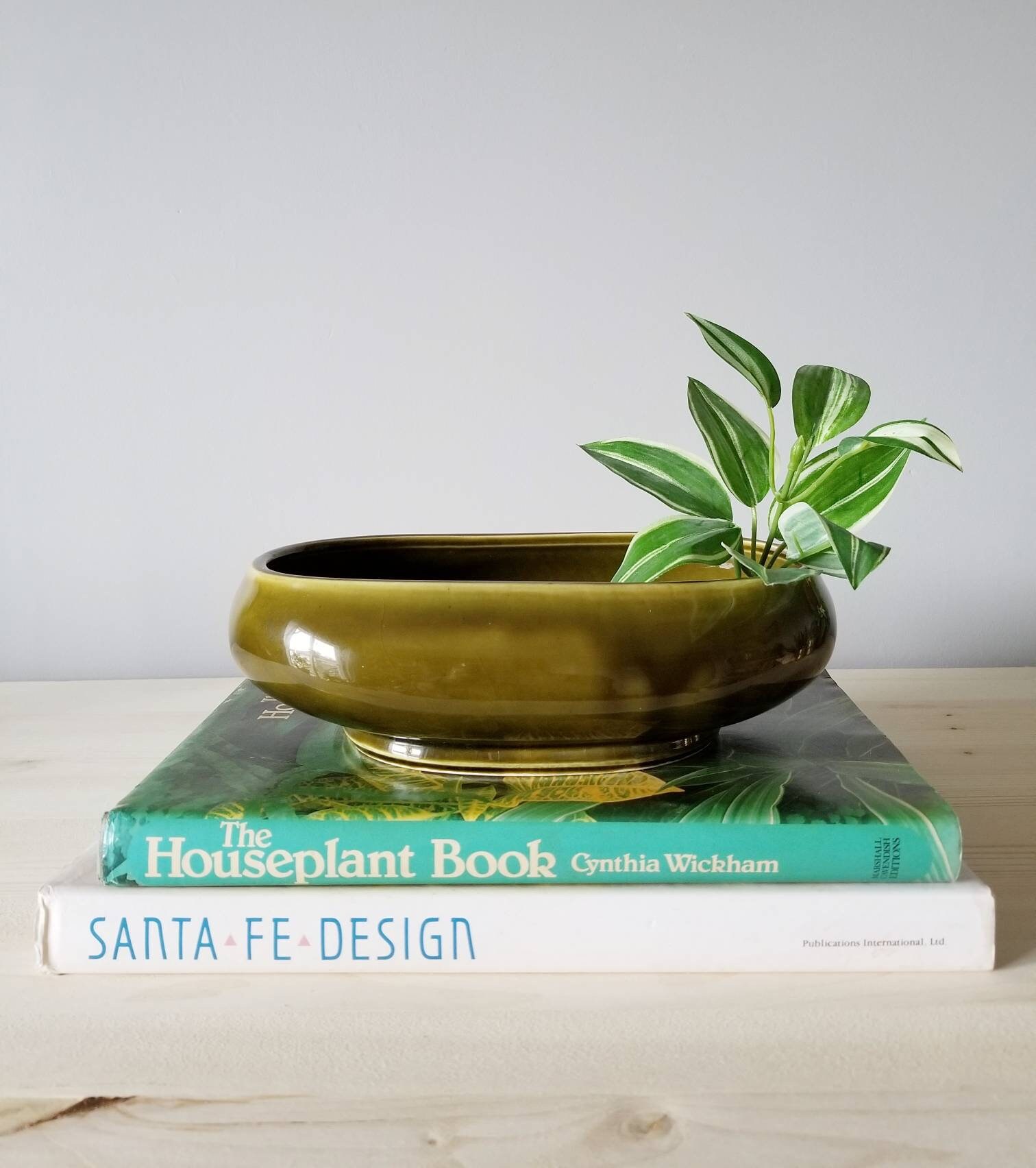 Vintage Floraline ceramic planter made by McCoy | 1960s pottery planter ...