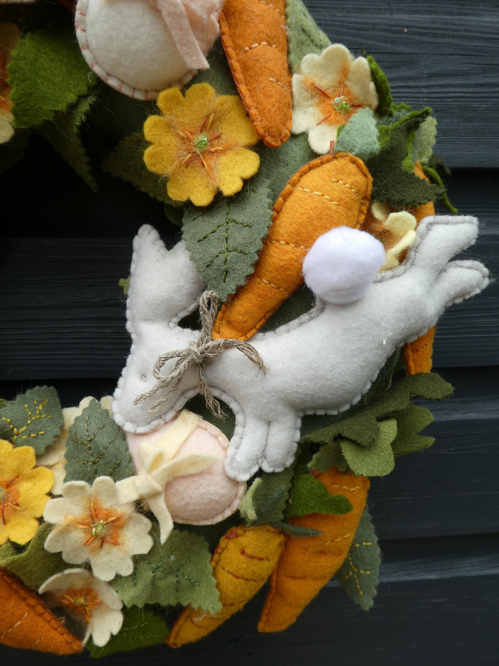 PDF SEWING PATTERN the Spring & Easter Bunny Wreath - Etsy Canada
