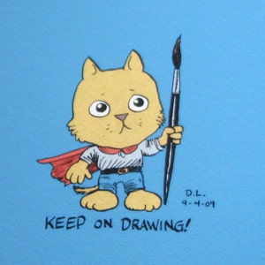 Keep on Drawing 8 X 8 Giclee Print - Etsy