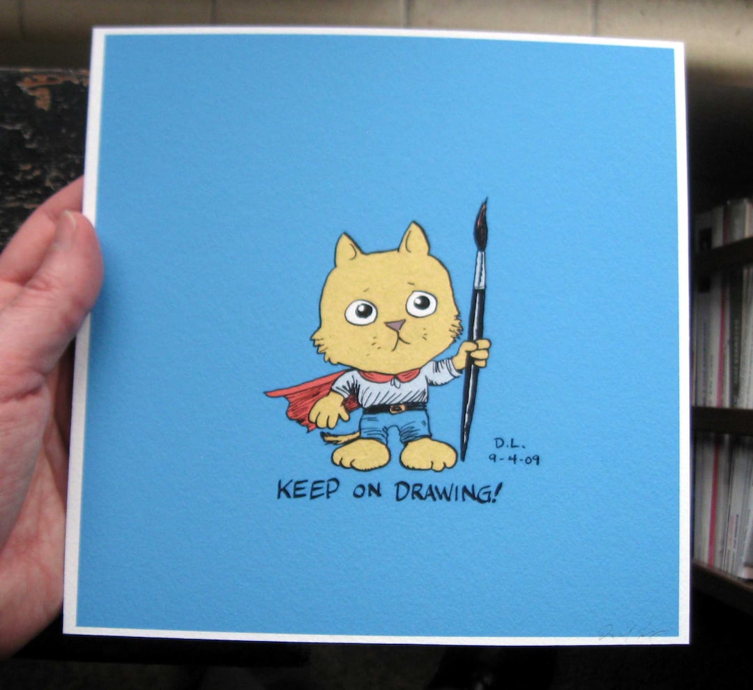 Keep on Drawing 8 X 8 Giclee Print - Etsy