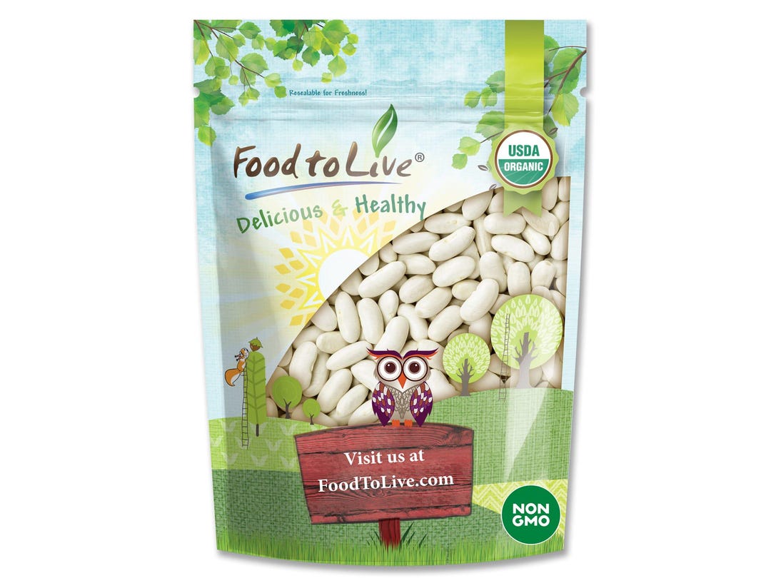 Organic Cannellini Beans – Non-gmo, Dried White Kidney Beans ...