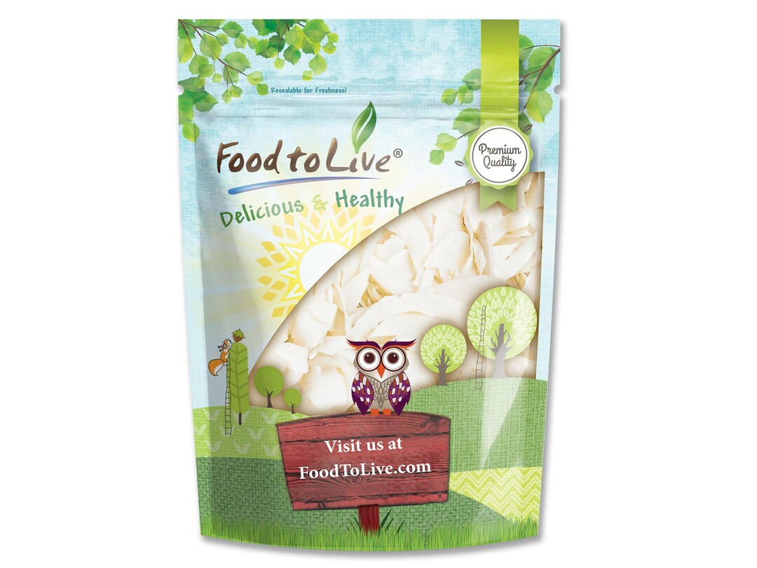 Coconut Chips – Unsweetened Flakes, Unsulfured, Raw, Dried, Desiccated ...
