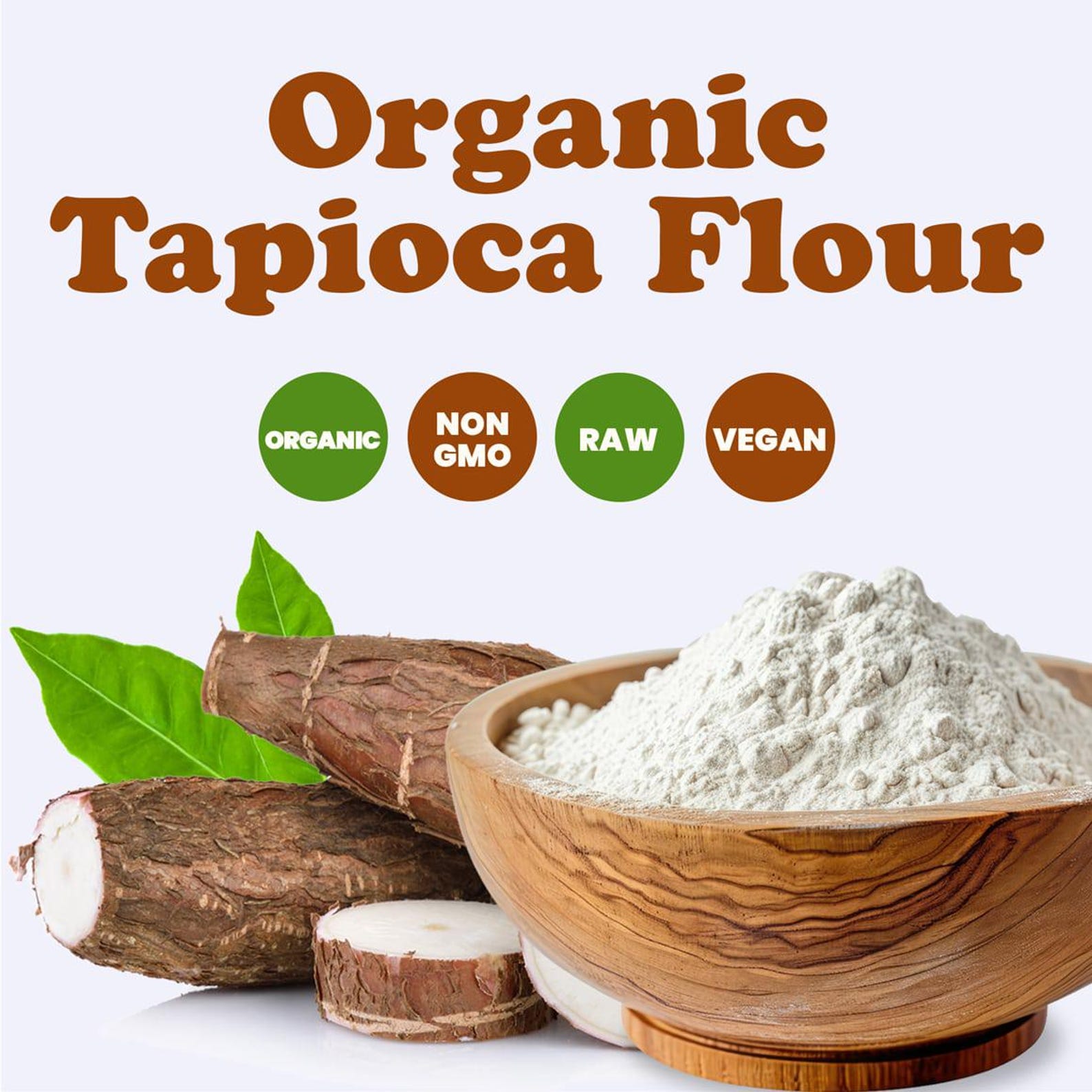 Organic Tapioca Flour – Non-gmo Finely Ground Tapioca Starch. All ...