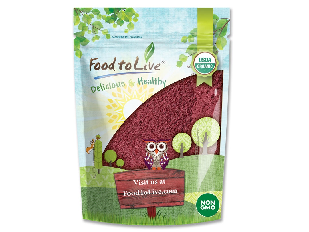 Organic Beet Root Powder Non-gmo, Raw, Kosher, 100% Pure, Vegan ...