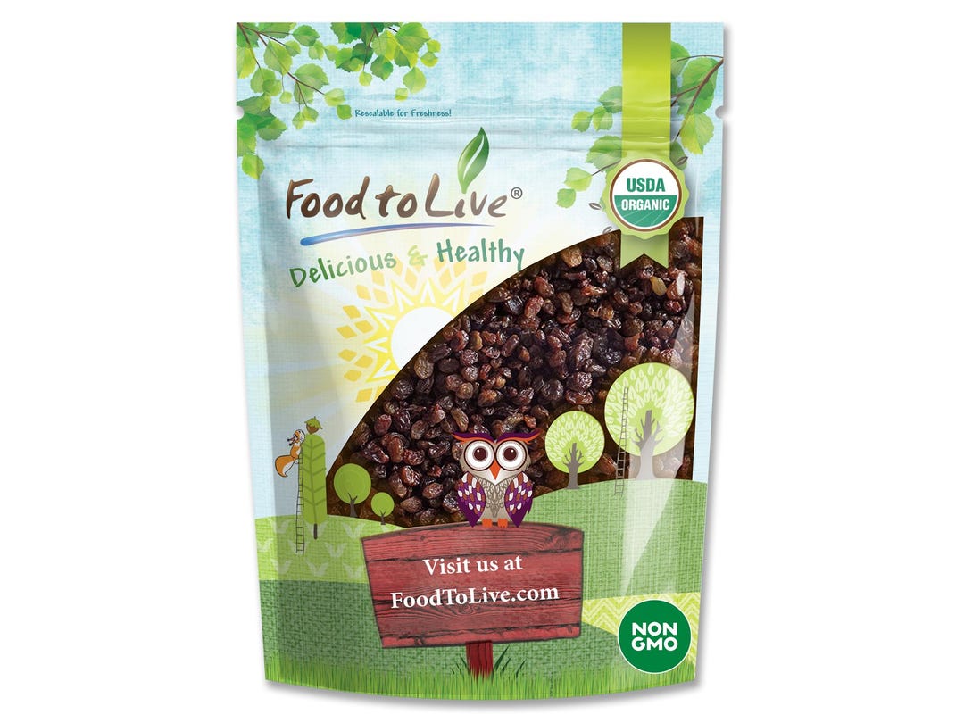 Imported Organic Raisins — Sun Dried Thompson Seedless Select Grapes ...