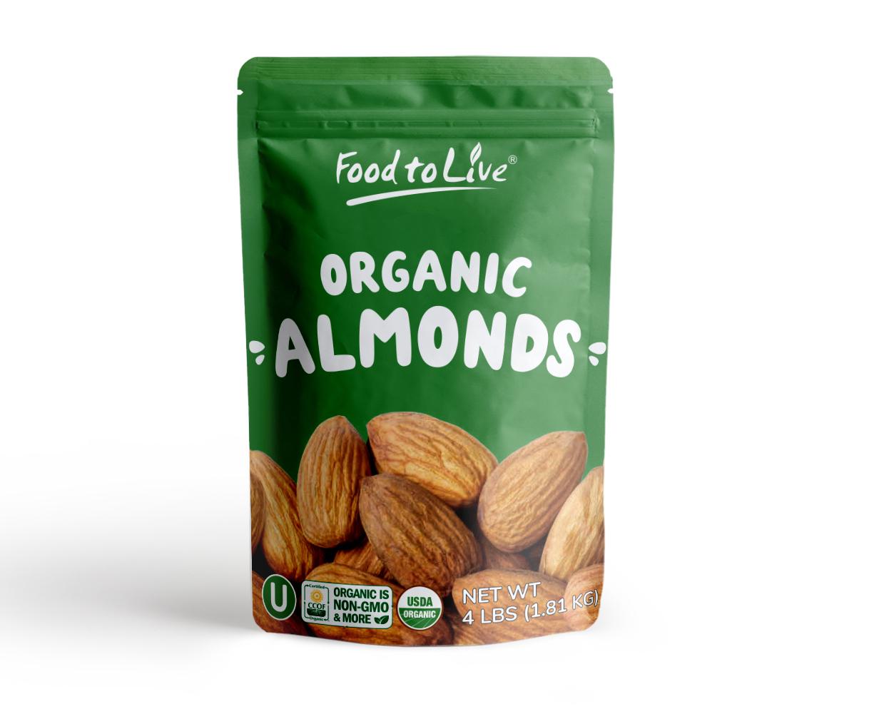 Organic Imported Raw Almonds Non gmo Whole Raw No Shell Unpasteurized Vegan Kosher Bulk. Great for Almond Milk Nut Butter Etsy UK