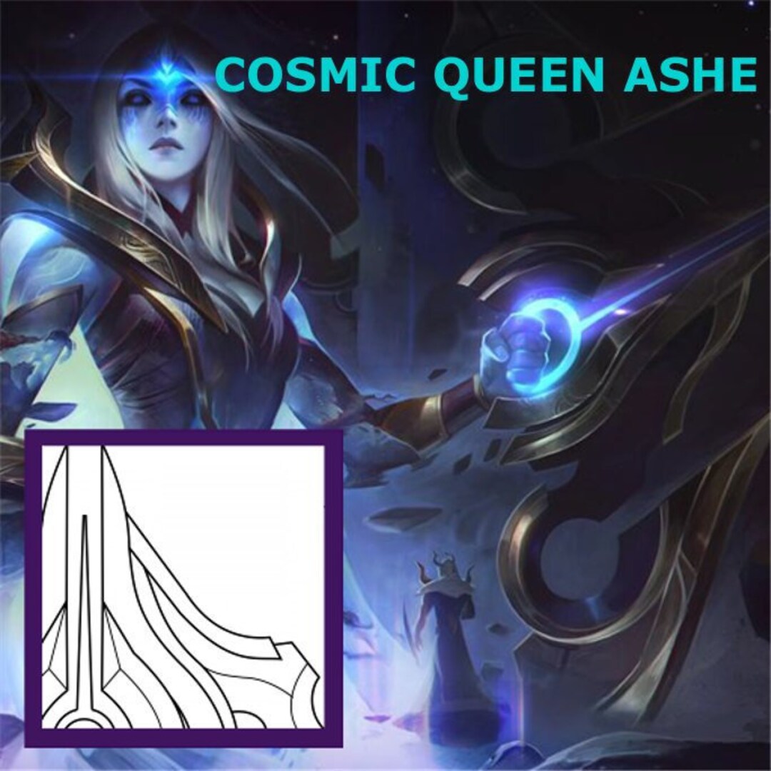 Cosmic Queen Ashe Bow Pattern League of Legends Cosplay - Etsy