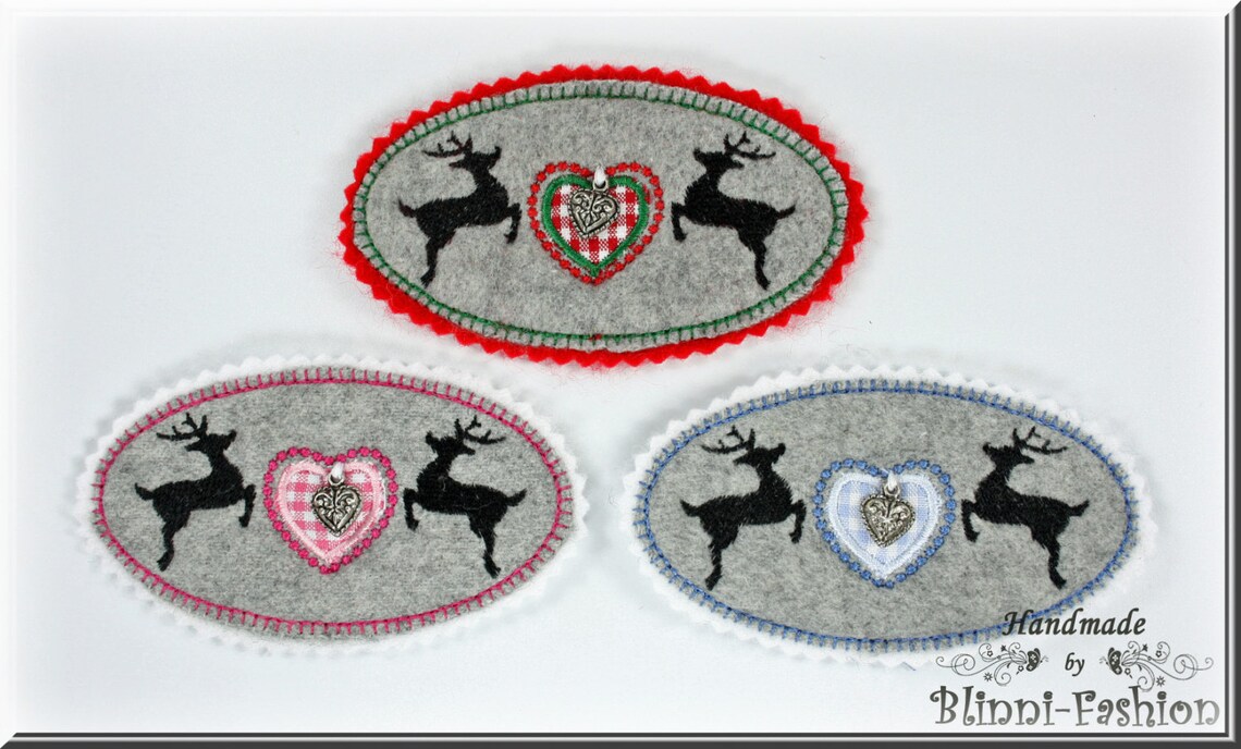Deer Medallion Patch Applikation Oktoberfest Choose | Etsy