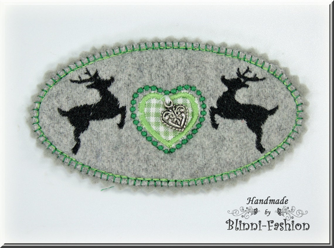 Deer Medallion Patch Applikation Oktoberfest Choose | Etsy