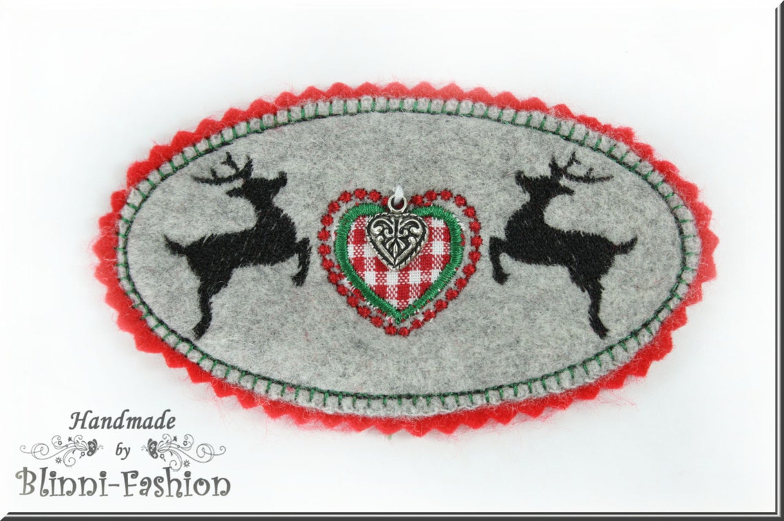 Deer Medallion Patch Applikation Oktoberfest Choose | Etsy