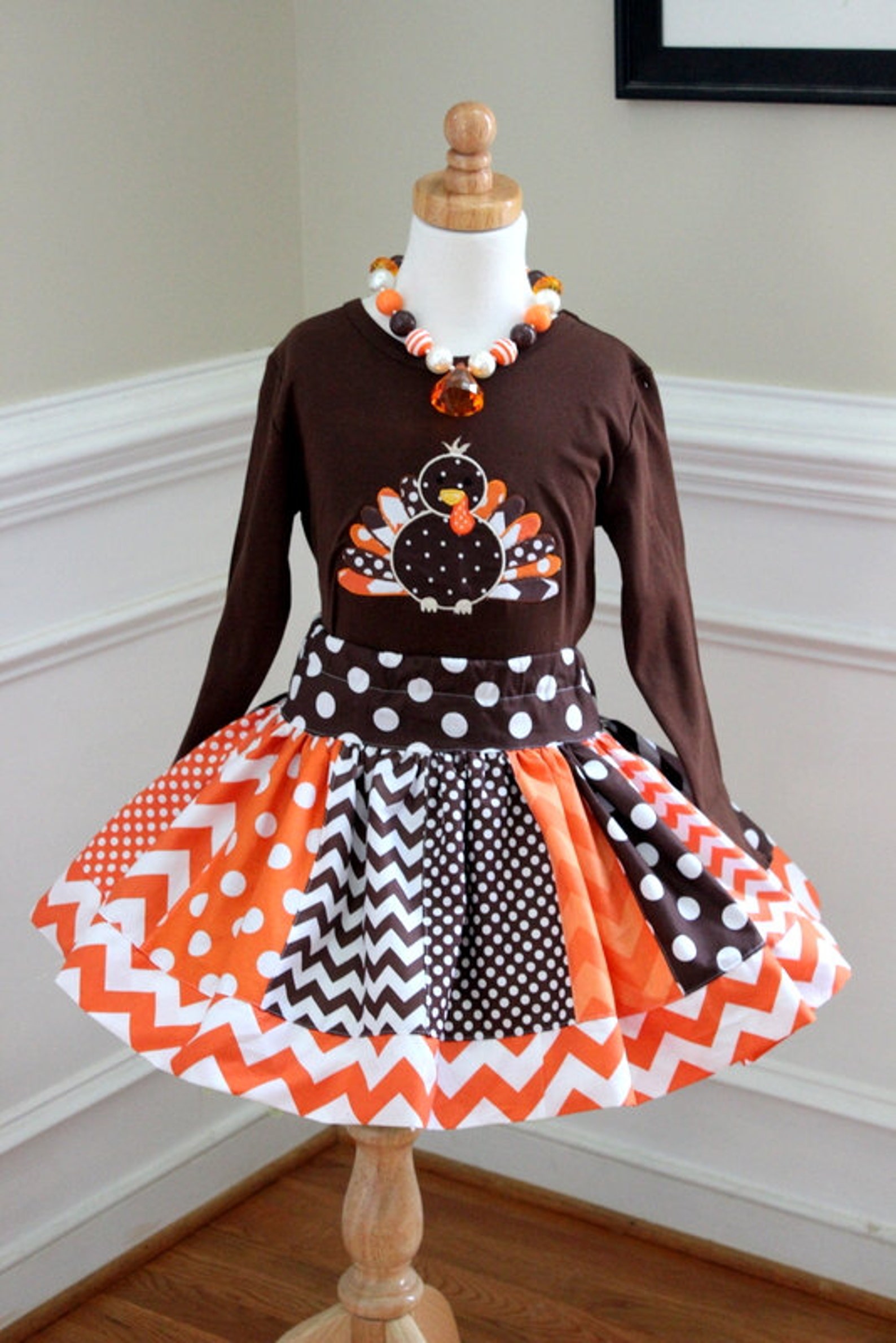 Turkey thanksgiving outfit turkey outfit thanksgiving skirt | Etsy