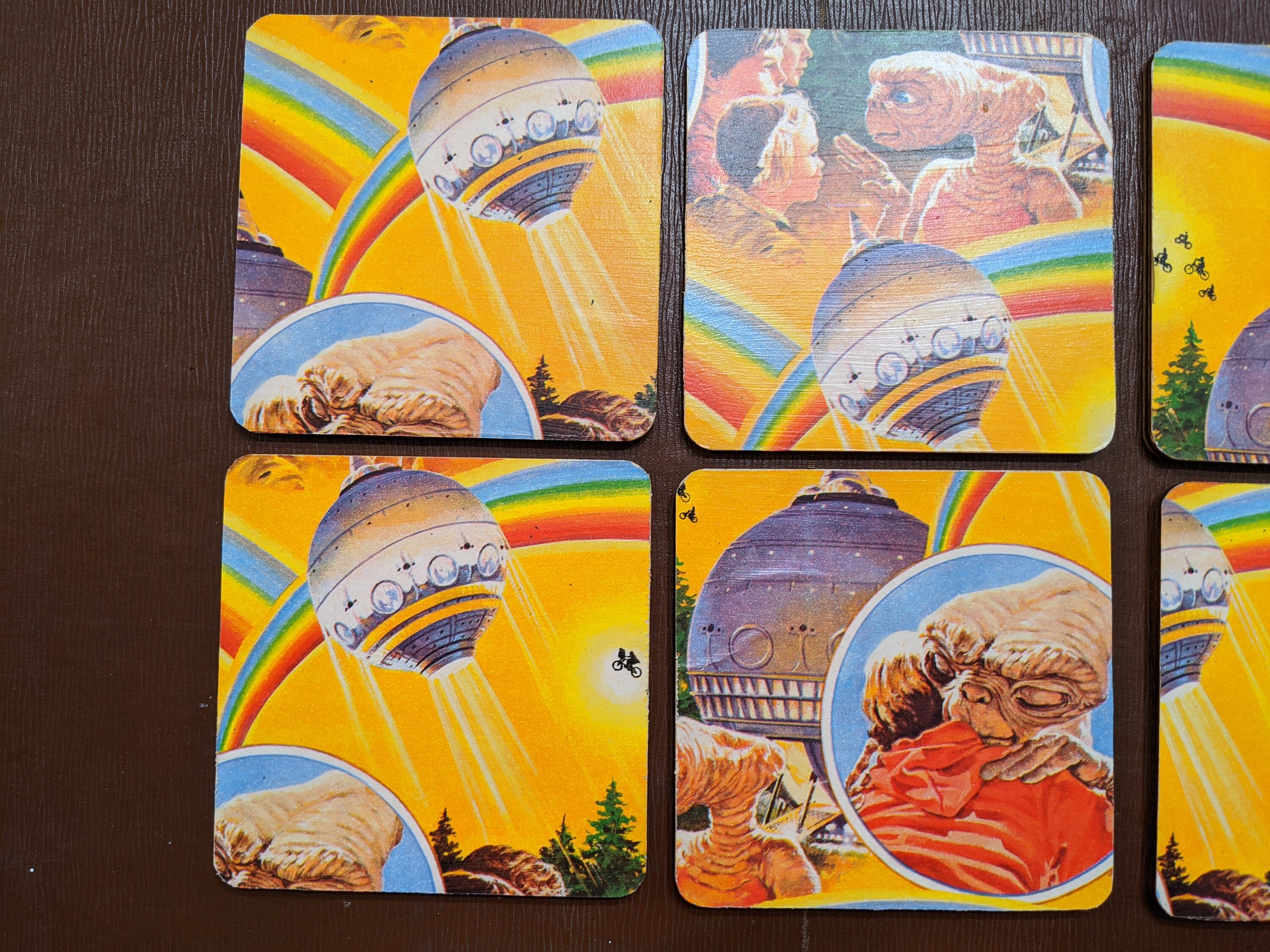 E.T. Extra Terrestrial Coasters You Choose 1 Mix & Match 1982 Vintage ...