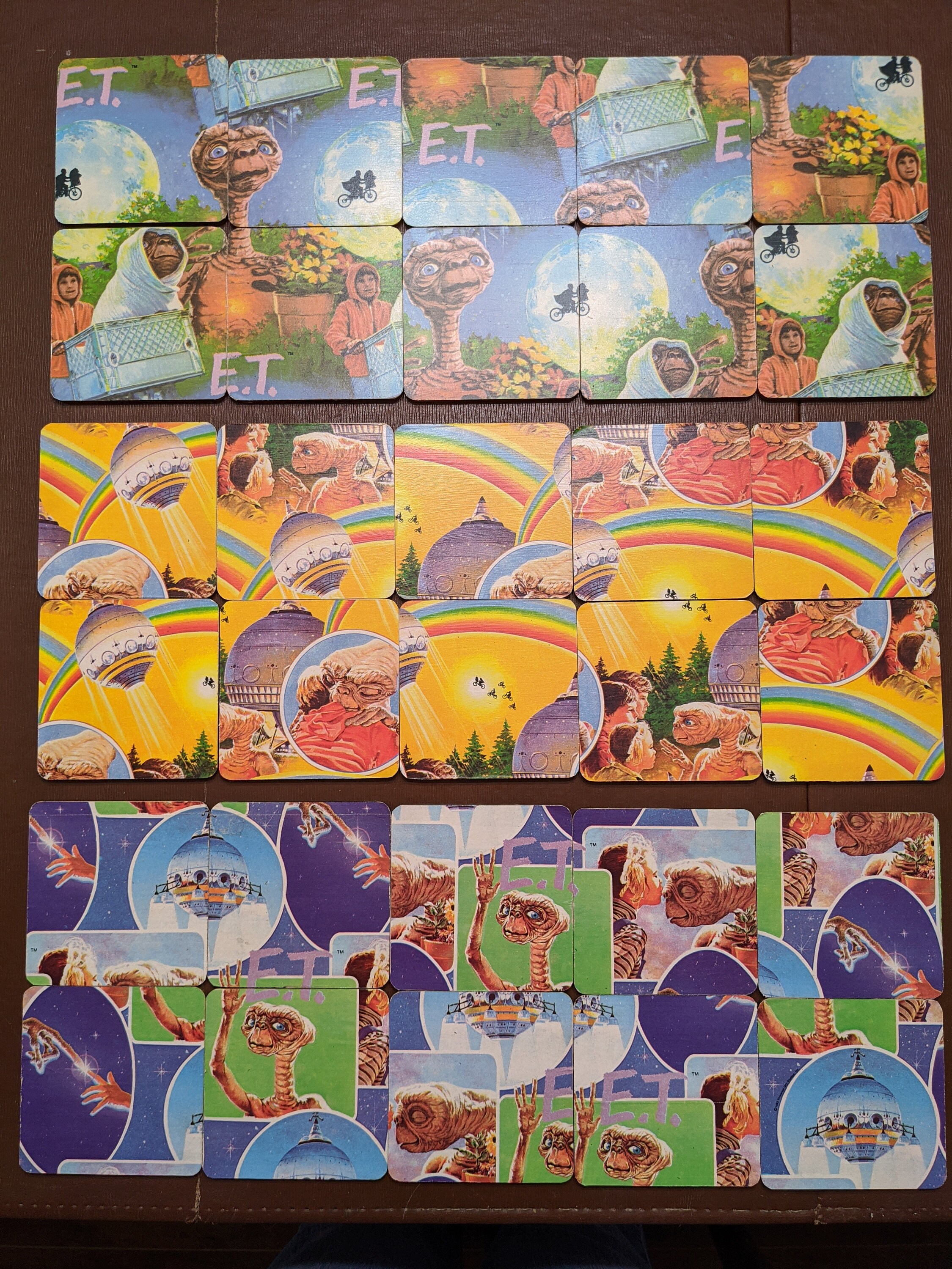 E.T. Extra Terrestrial Coasters You Choose 1 Mix & Match 1982 Vintage ...