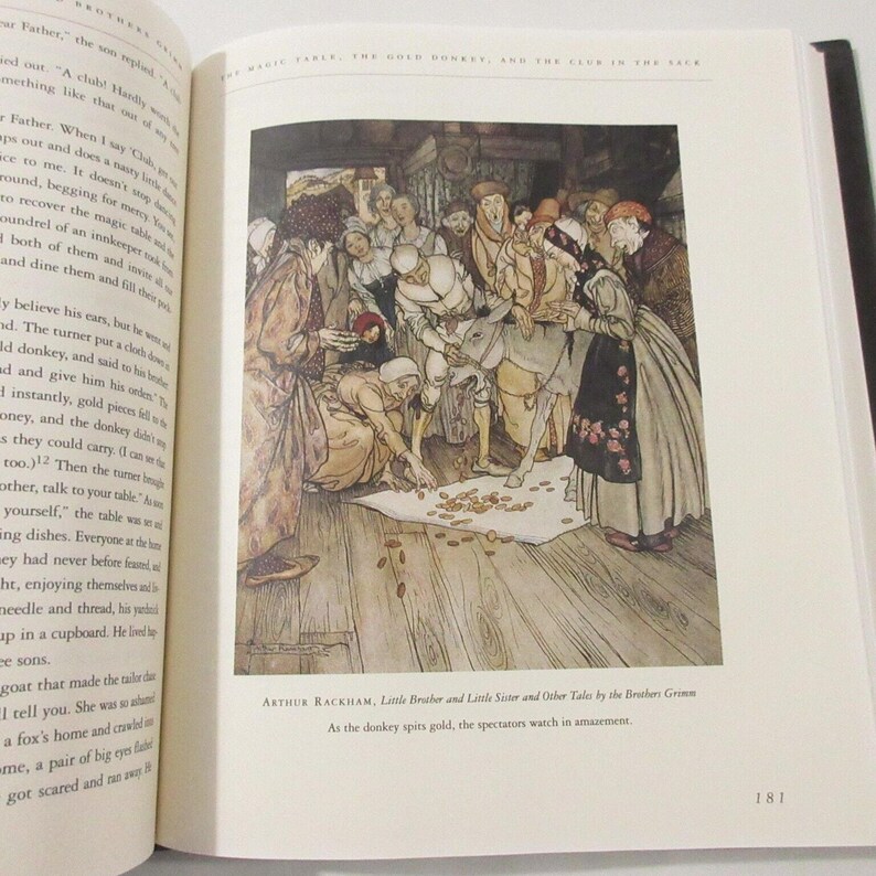 Annotated Brothers Grimm Illustrated Gift Book Hansel Gretel Cinderella ...