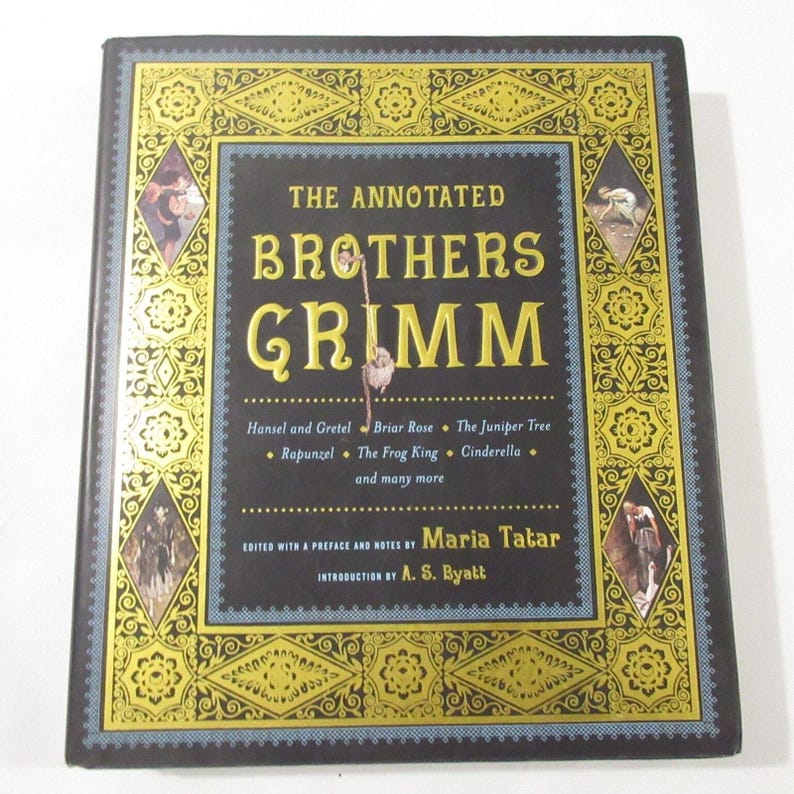 Annotated Brothers Grimm Illustrated Gift Book Hansel Gretel Cinderella ...