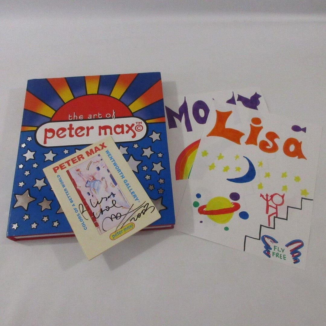 Art of Peter Max Signed Gallery Booklet Art Book Artwork Monograph Catalog Riley - Etsy