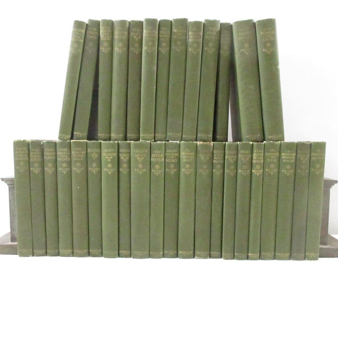 Honoré De Balzac Antique Vintage Miniature Book Lot 34 Engravings ...