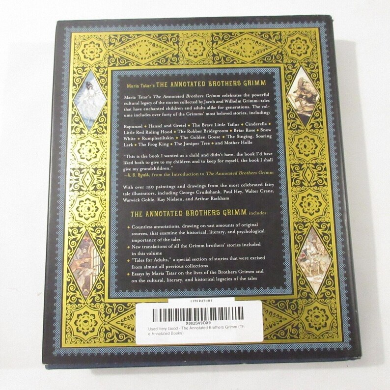 Annotated Brothers Grimm Illustrated Gift Book Hansel Gretel Cinderella ...