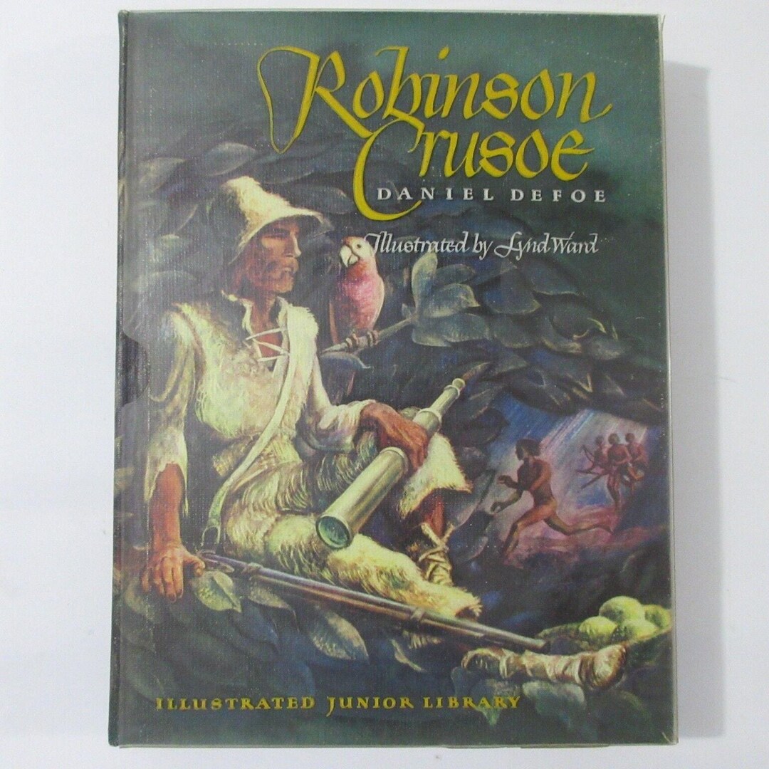 Robinson Crusoe Illustrated Junior Classics Ward Vintage Children's ...