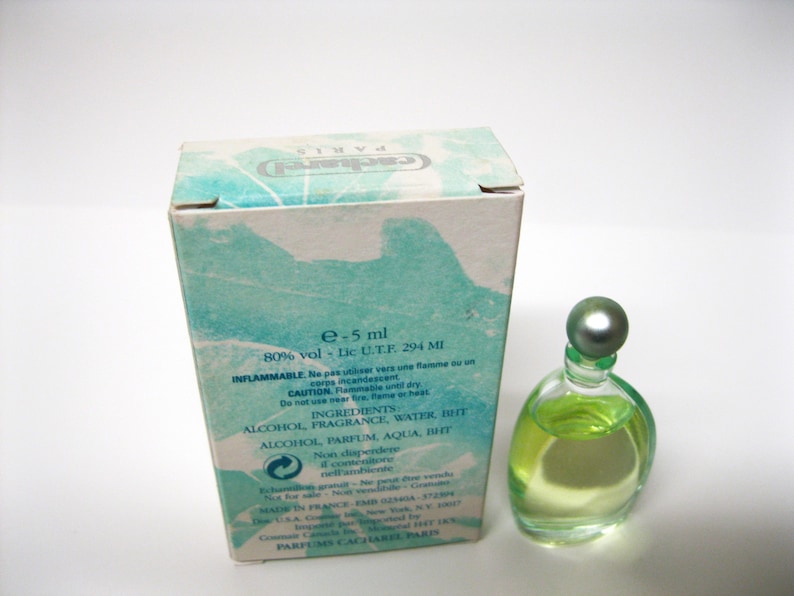Eau D'eden Cacharel Eau De Toilette Mimiature in Box Rare ! FREE UK ...