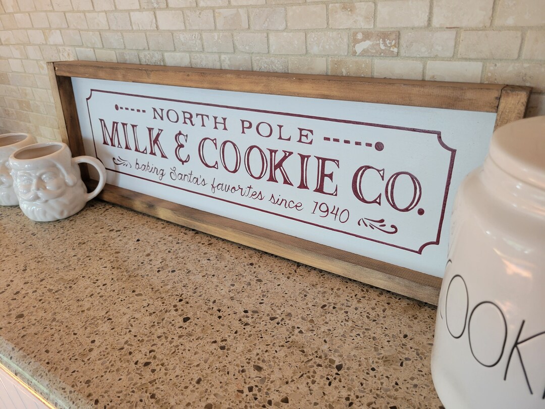 Milk and Cookie Co. Wood Sign - Etsy