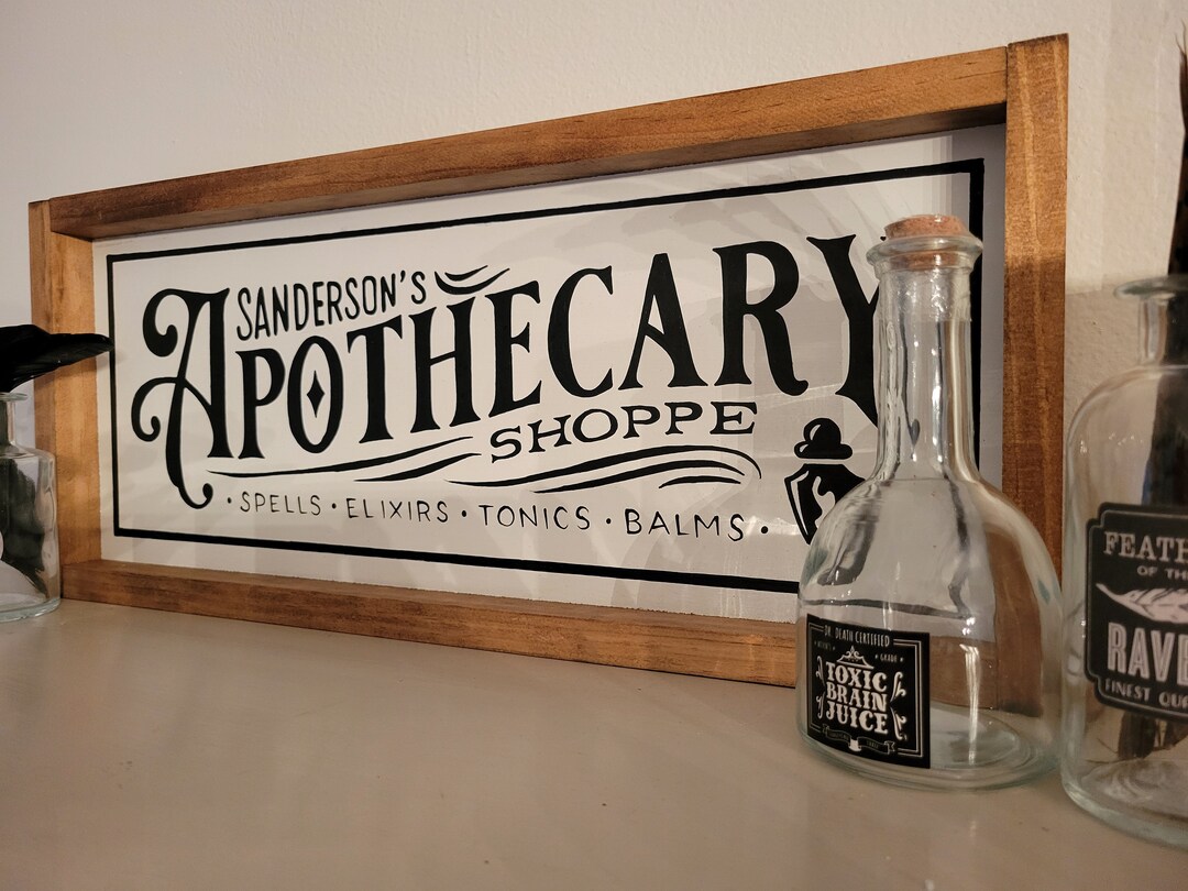 Apothecary Wood Sign - Etsy