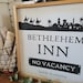 Bethlehem Inn Wood Sign - Etsy