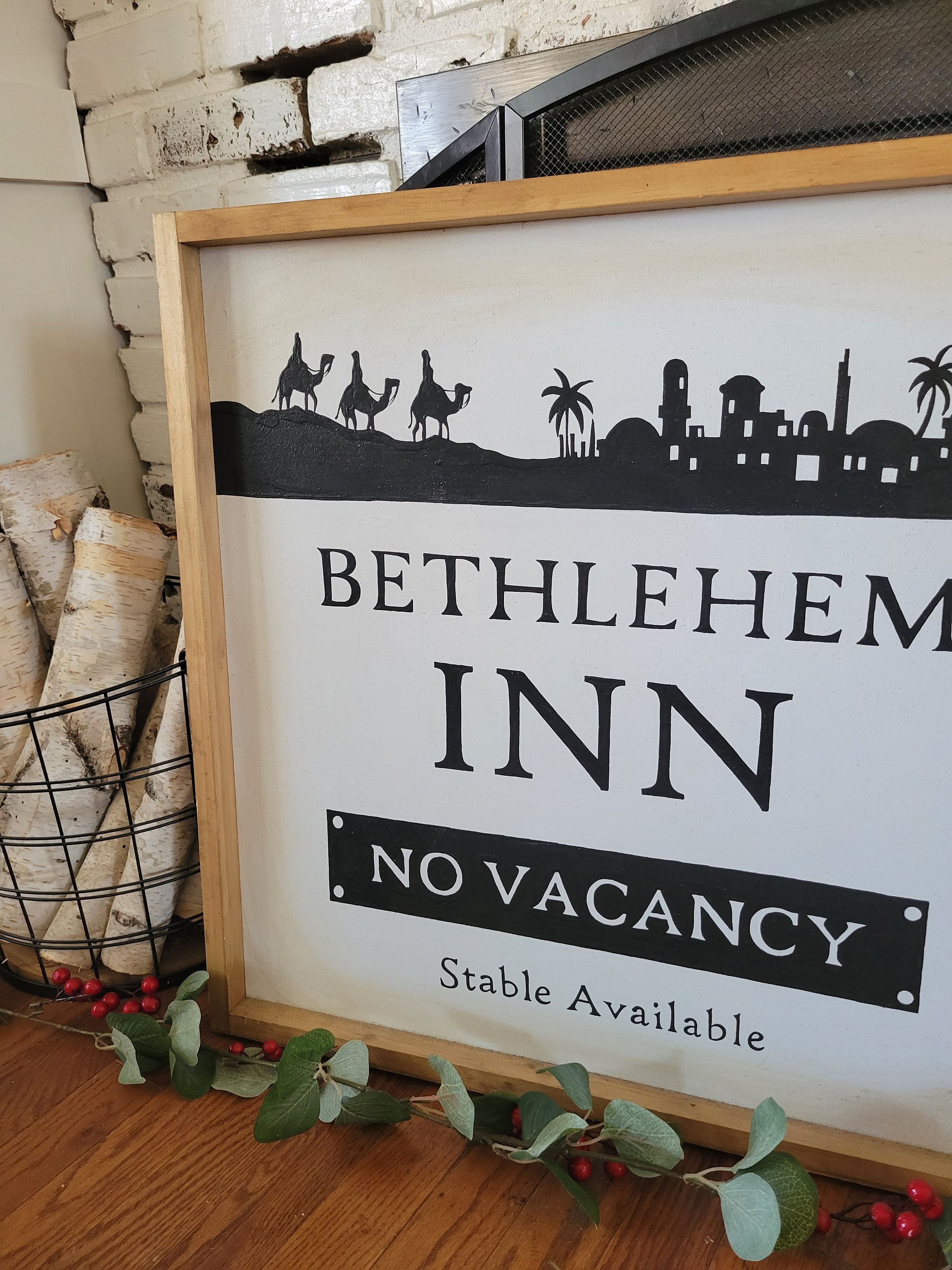 Bethlehem Inn Wood Sign - Etsy
