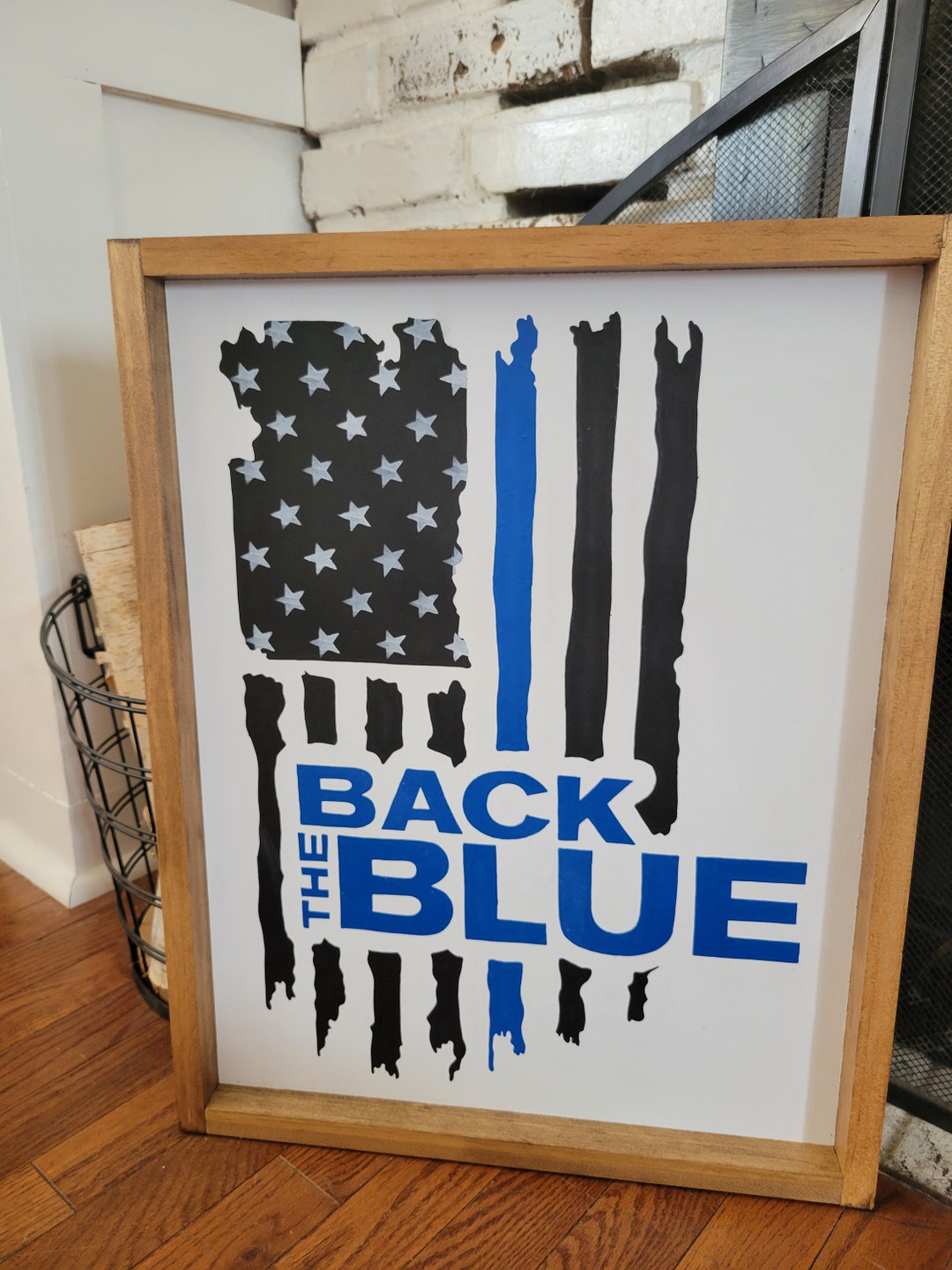 Back the Blue Sign - Etsy