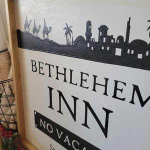 Bethlehem Inn Wood Sign - Etsy