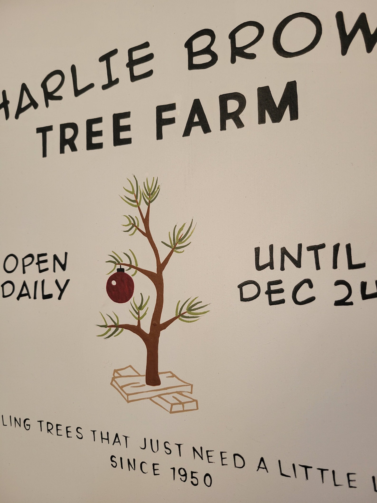 Charlie Brown Tree Farm Wood Sign - Etsy