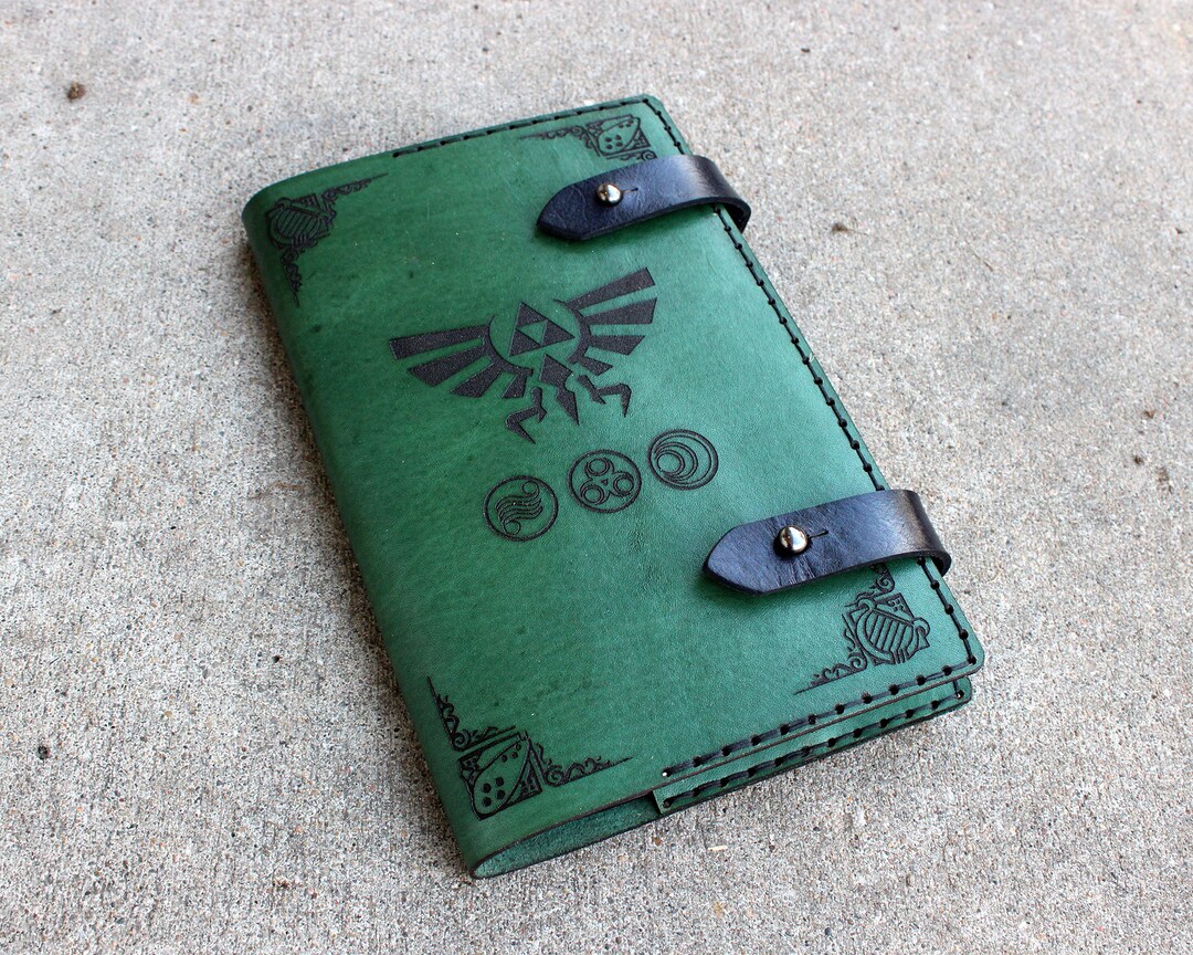 Legend of Zelda Leather Notebook Cover - Moleskine Leuchtturm A5 Size ...