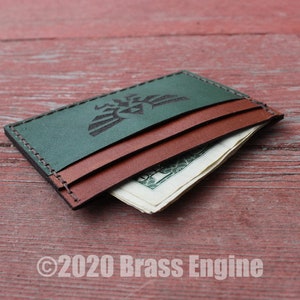 Legend of Zelda Leather Card Holder Wallet - Full Grain - Color Symbol ...
