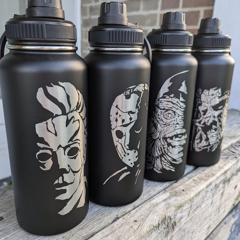 Horror Engraved Bottles - Etsy