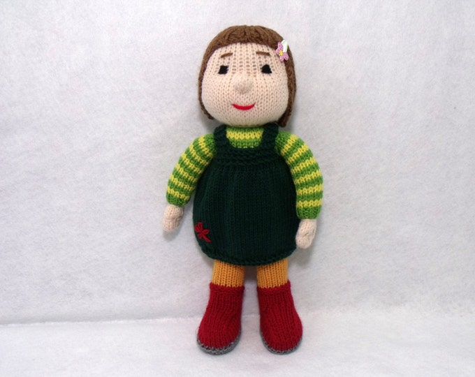 Doll Knitting Pattern. Vicki the Doll. PDF Instant Download Knitting ...