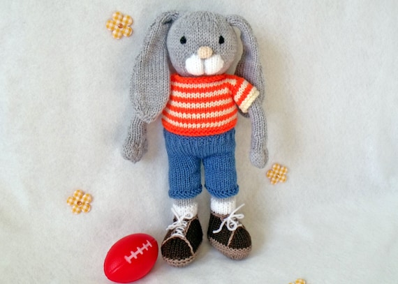 Toy Knitting Pattern. Ernie the Bunny. Floppy Eared Bunny With - Etsy