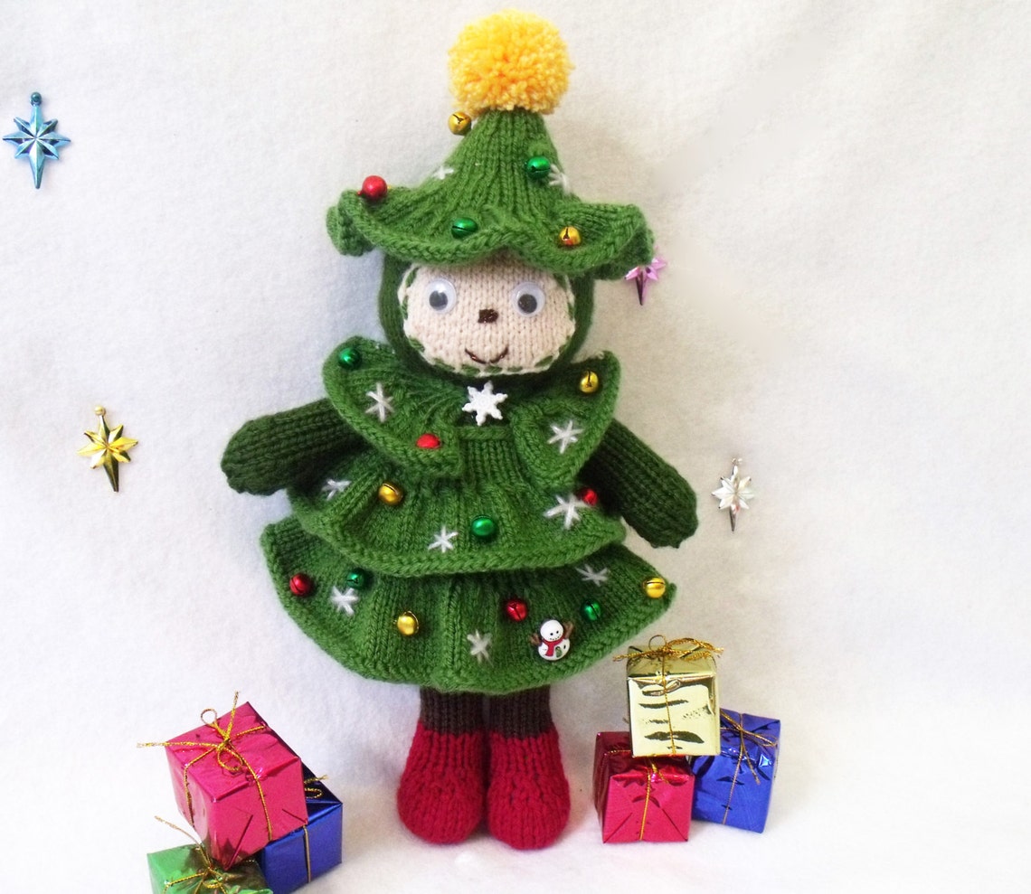 Christmas Tree Doll. Toy Knitting Pattern. Christmas - Etsy