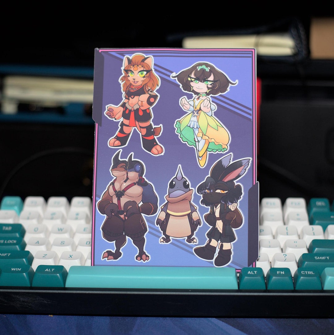 Dawntrail FFXIV Vinyl Sticker Sheet - Artist Designed and Made - Etsy