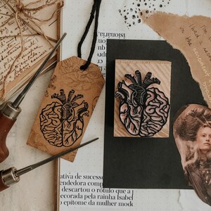 Anatomy Heart Rubber Stamp, Anatomical Human Brain Stamp for Doctor ...