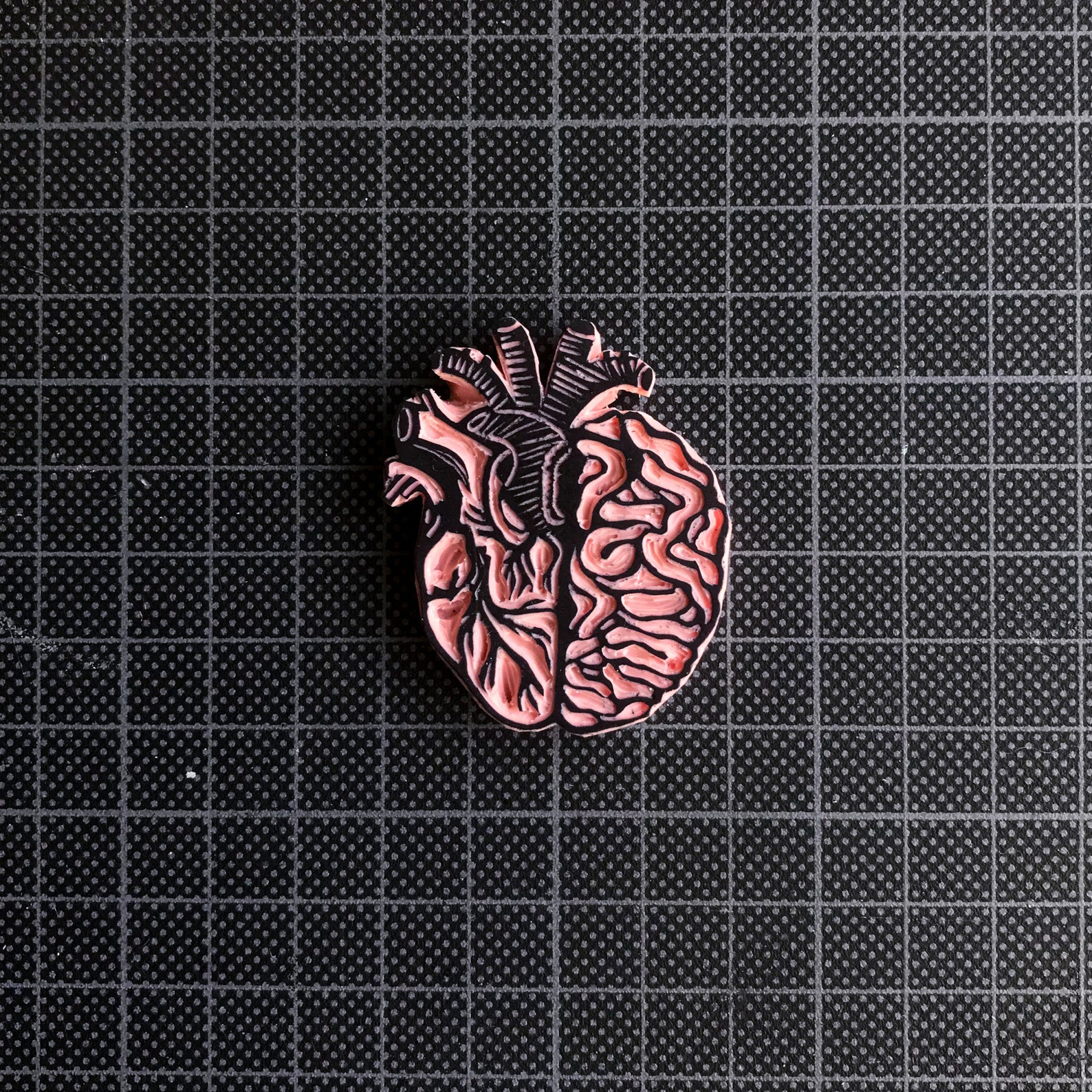 Anatomy Heart Rubber Stamp Anatomical Human Brain Stamp for - Etsy