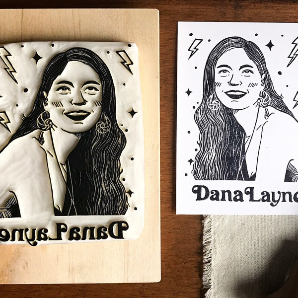 Cartoon Rubber Stamp - Etsy