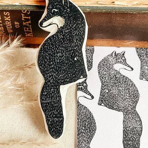 Magical Fox Rubber Stamp for Paper Crafts, Woodland Animal Pattern Tool ...