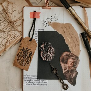 Anatomy Heart Rubber Stamp, Anatomical Human Brain Stamp for Doctor ...