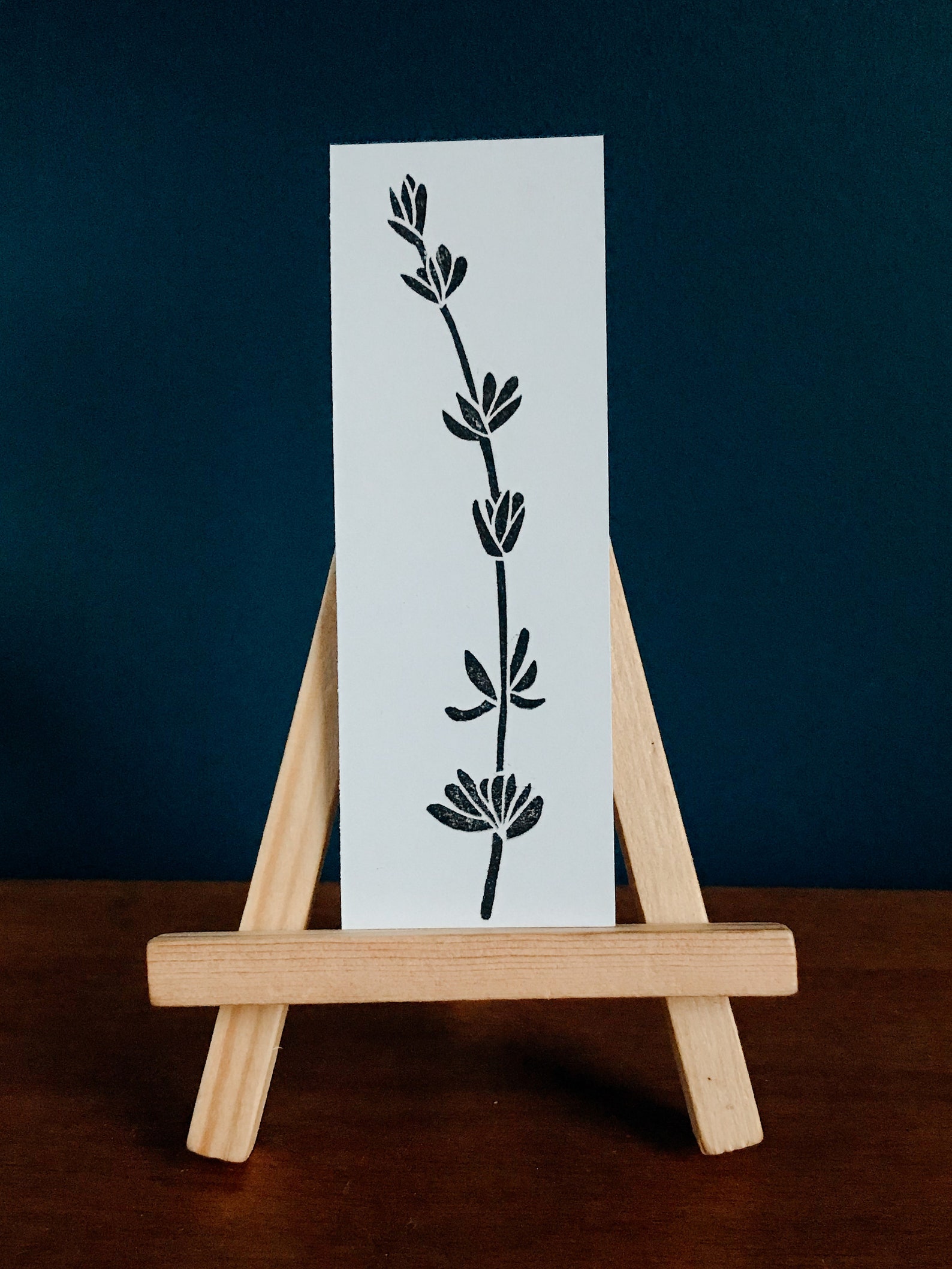 Thyme Herb Rubber Stamp / Herbal Plant Stamp / Garden Lover Gift / Rustic Stationery / Natural ...