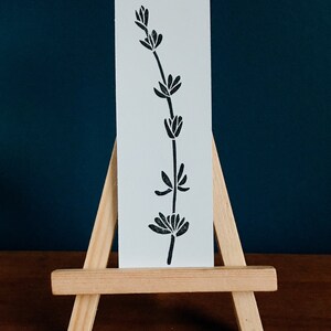 Thyme Herb Rubber Stamp / Herbal Plant Stamp / Garden Lover Gift / Rustic Stationery / Natural ...