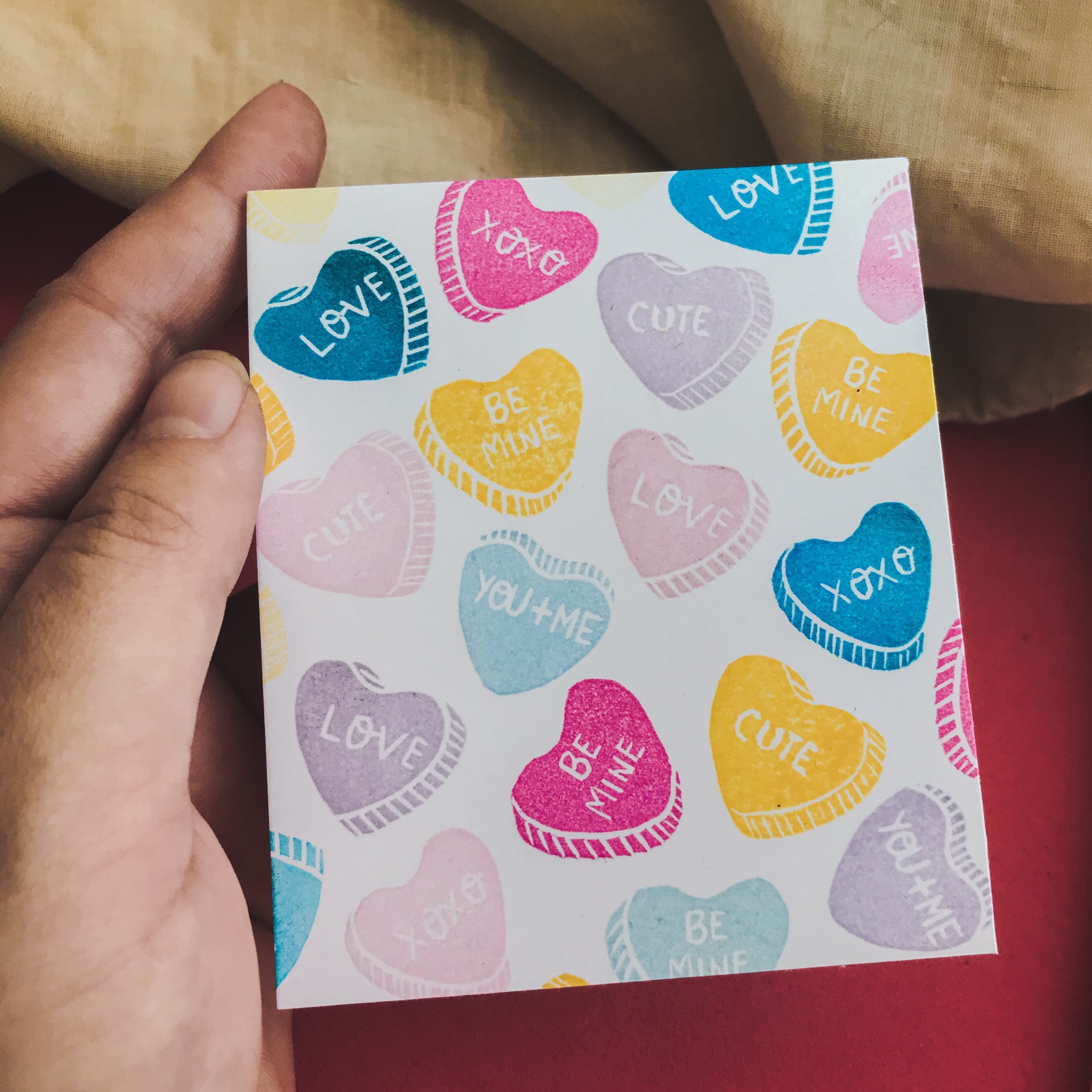 Conversation Heart Rubber Stamp Set: Custom Valentine Gift - Etsy