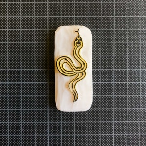 Mystical Snake Rubber Stamp for Reptile Enthusiast, Freaky Ornament for ...