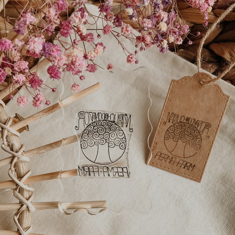 Custom Clear Polymer Stamp for Small Business Personalized - Etsy