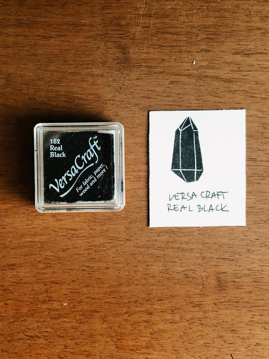 Small Versacraft Ink Pad in Black, Cube Ink Pad for Fabric and Wood ...